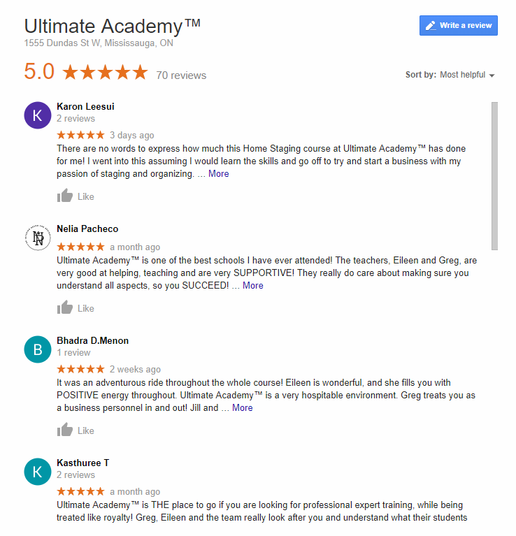 Google Reviews - Ultimate Academy™